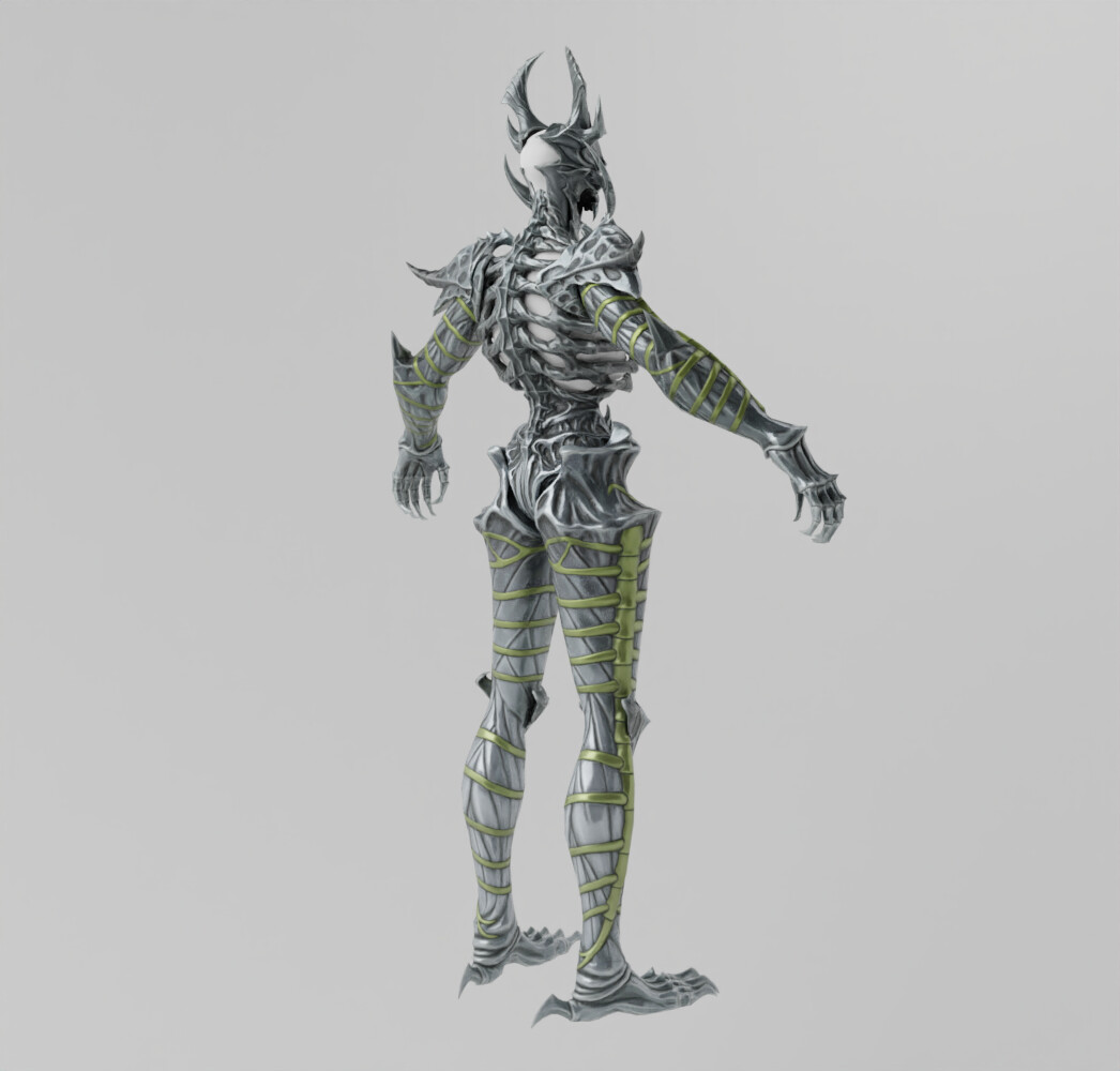 ArtStation - Silver Demon Lowpoly Rigged | Resources