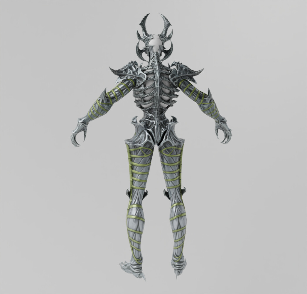 ArtStation - Silver Demon Lowpoly Rigged | Resources
