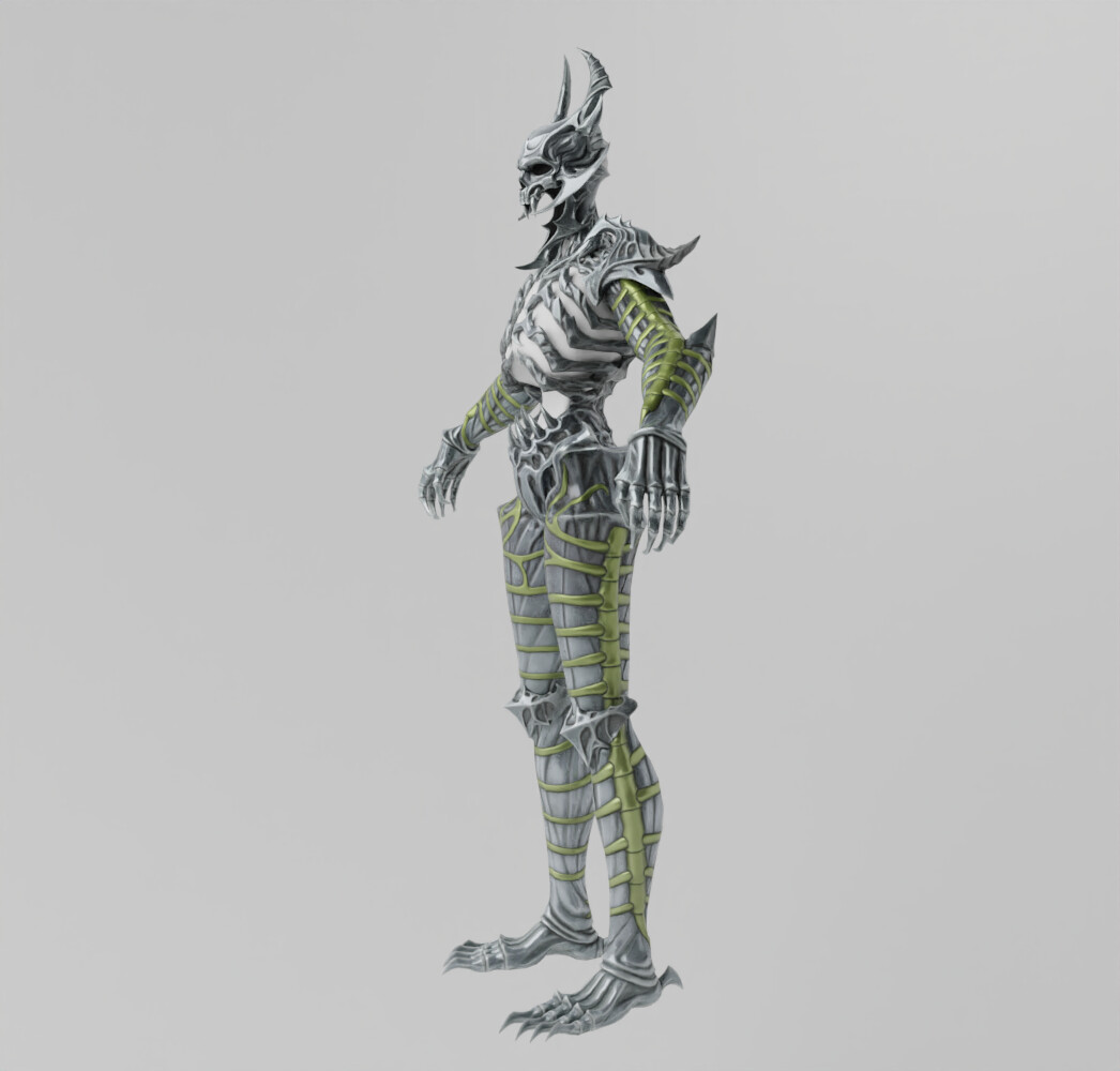 ArtStation - Silver Demon Lowpoly Rigged | Resources