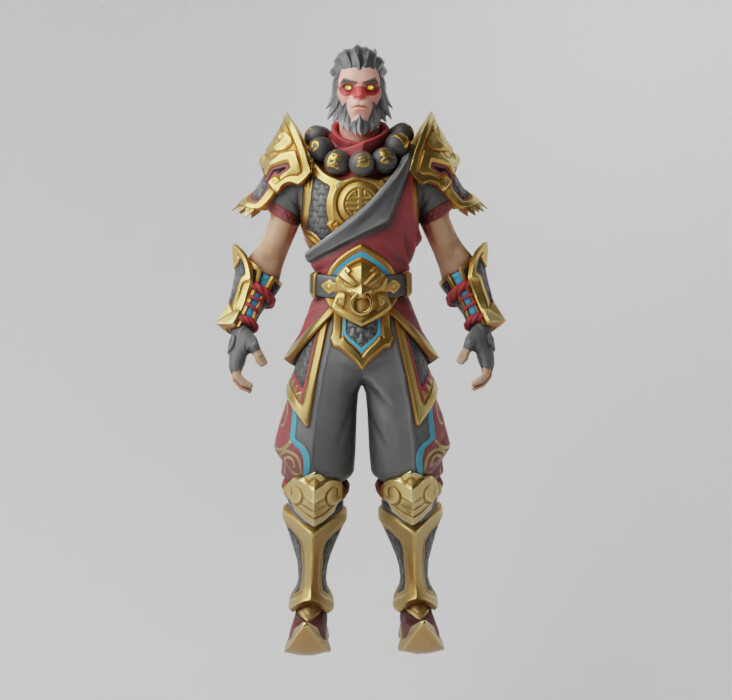 ArtStation - Wukong Lowpoly RIgged | Resources