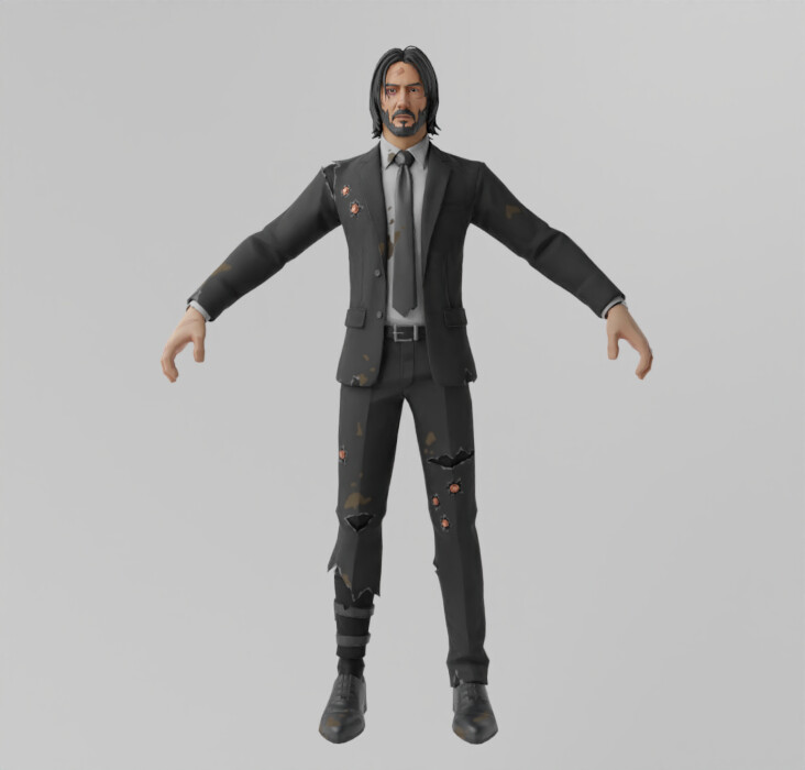 ArtStation - John Wick Lowpoly Rigged | Resources