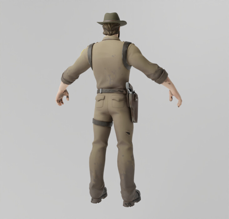 ArtStation - Jim Hopper Stranger Things Lowpoly Rigged | Resources