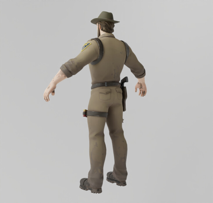ArtStation - Jim Hopper Stranger Things Lowpoly Rigged | Resources