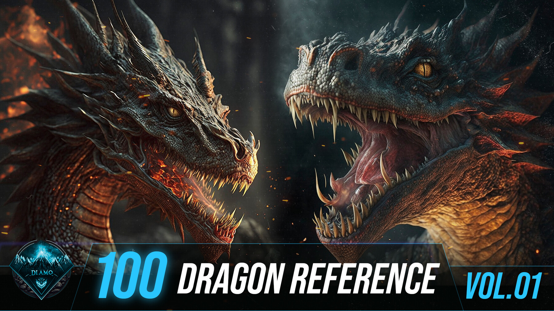 ArtStation - 100 Dragon Reference (Vol 01) | Artworks