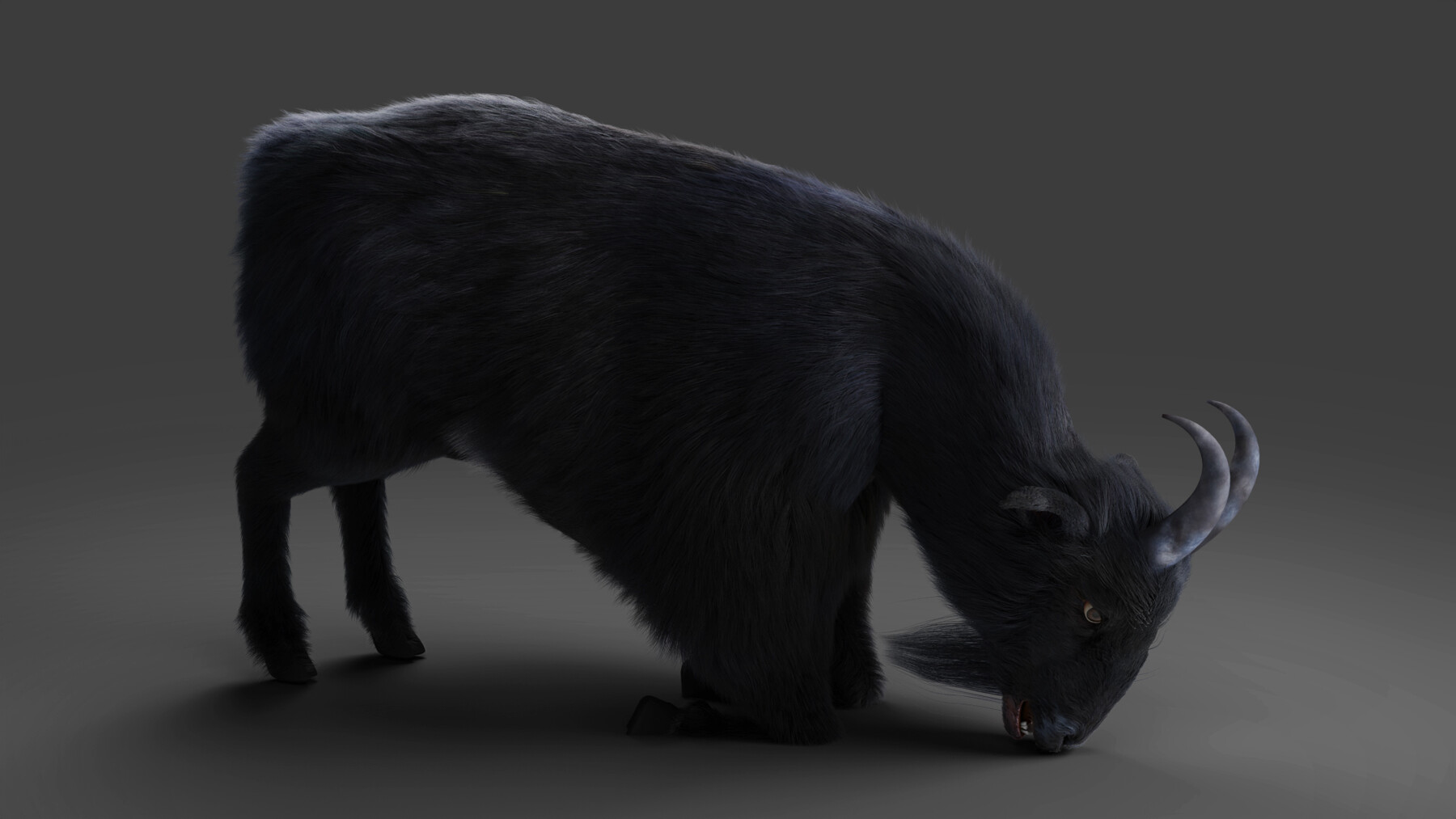 ArtStation - Fur Goat 05 Rigged and Animation | Game Assets