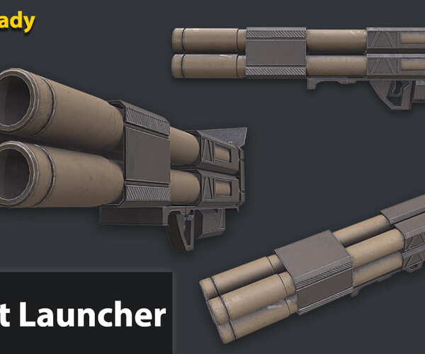 ArtStation - Rocket Launcher Game Ready 11 | Game Assets