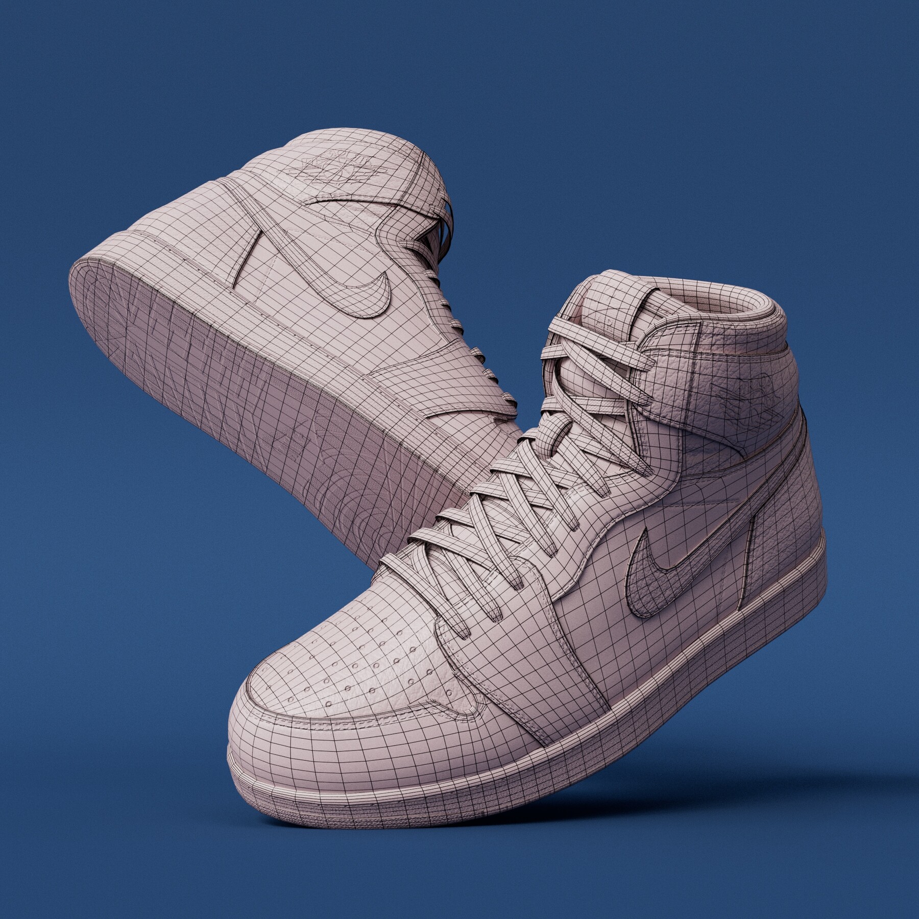 ArtStation - Model 3D Air Jordan 1 Retro High OG Red | Game Assets