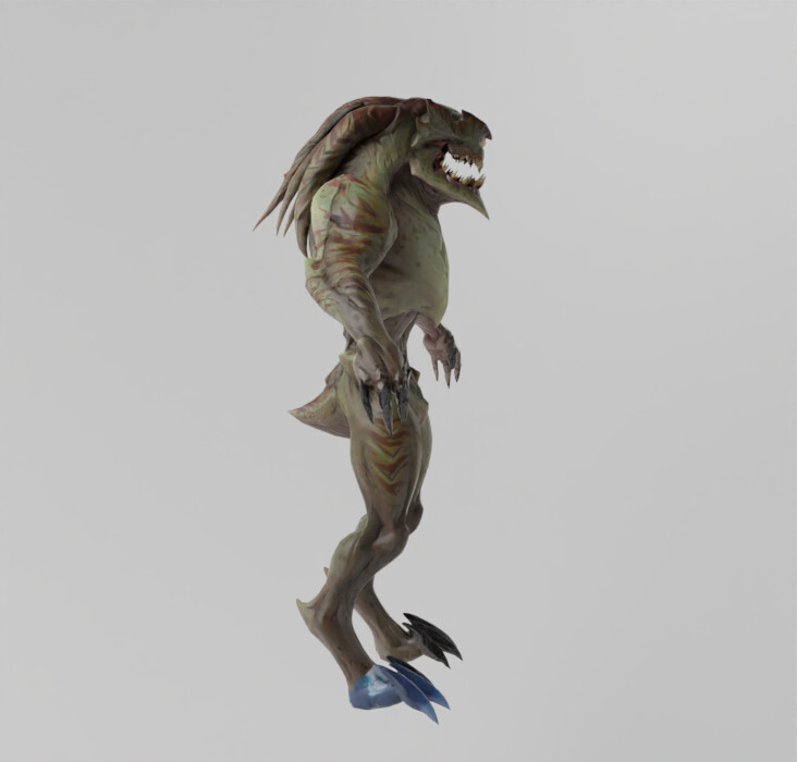 ArtStation - Alien Creature Lowpoly Rigged | Resources