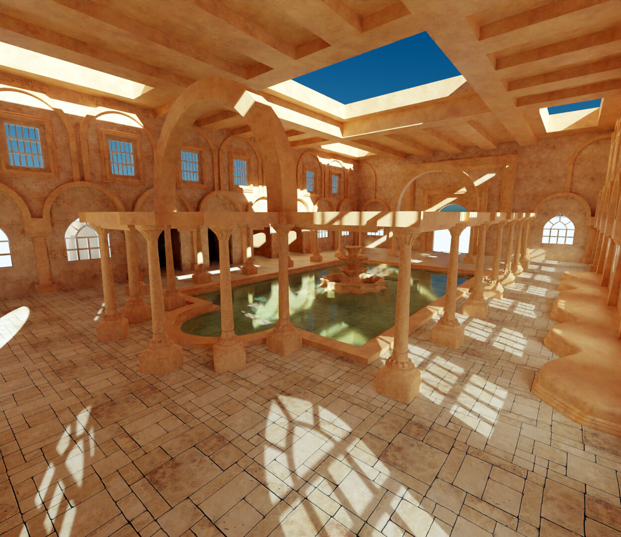 ArtStation - Ancient Bath | Resources