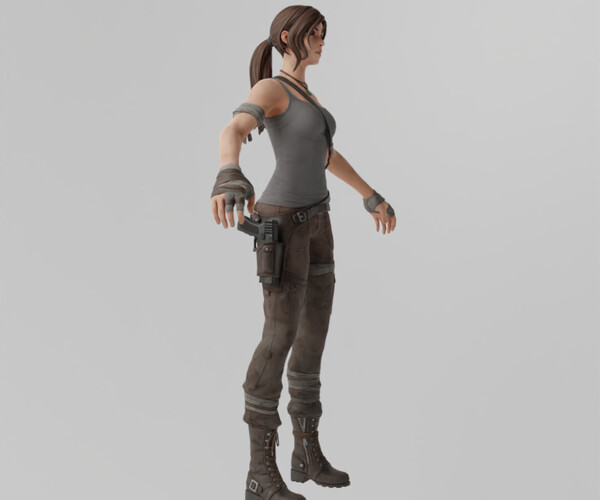 ArtStation - Lara Croft Lowpoly Rigged | Resources