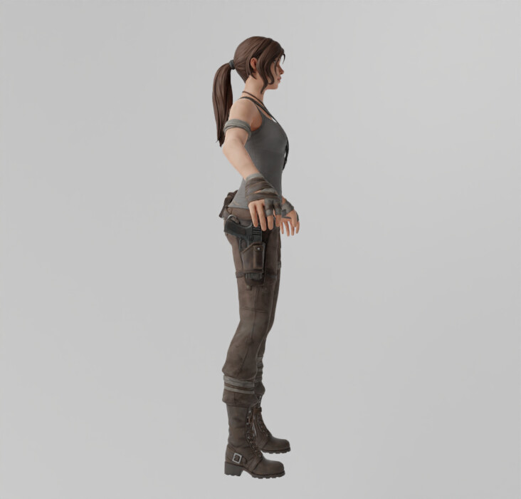 ArtStation - Lara Croft Lowpoly Rigged | Resources