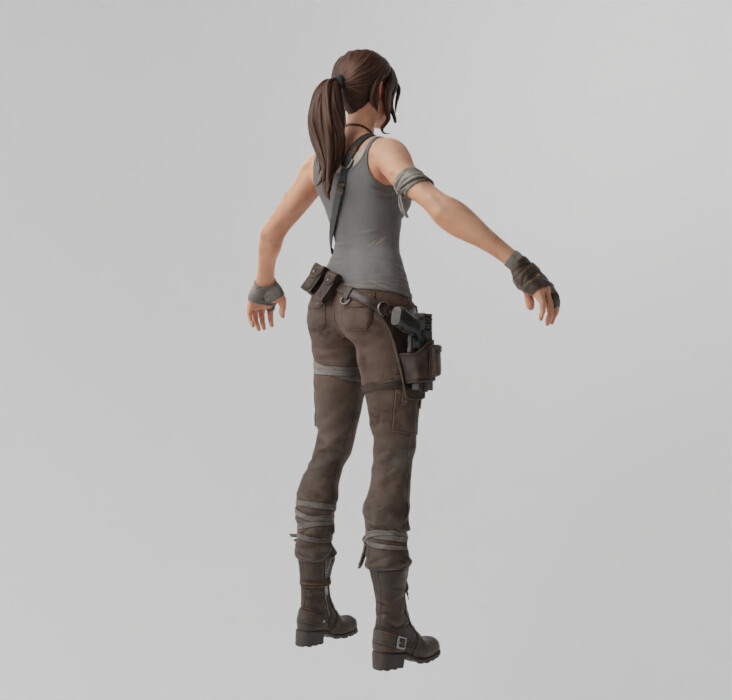 ArtStation - Lara Croft Lowpoly Rigged | Resources
