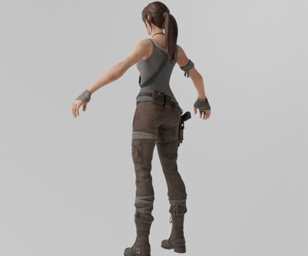 ArtStation - Lara Croft Lowpoly Rigged | Resources