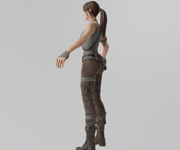 ArtStation - Lara Croft Lowpoly Rigged | Resources