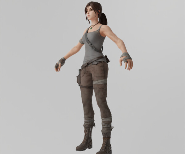 ArtStation - Lara Croft Lowpoly Rigged | Resources