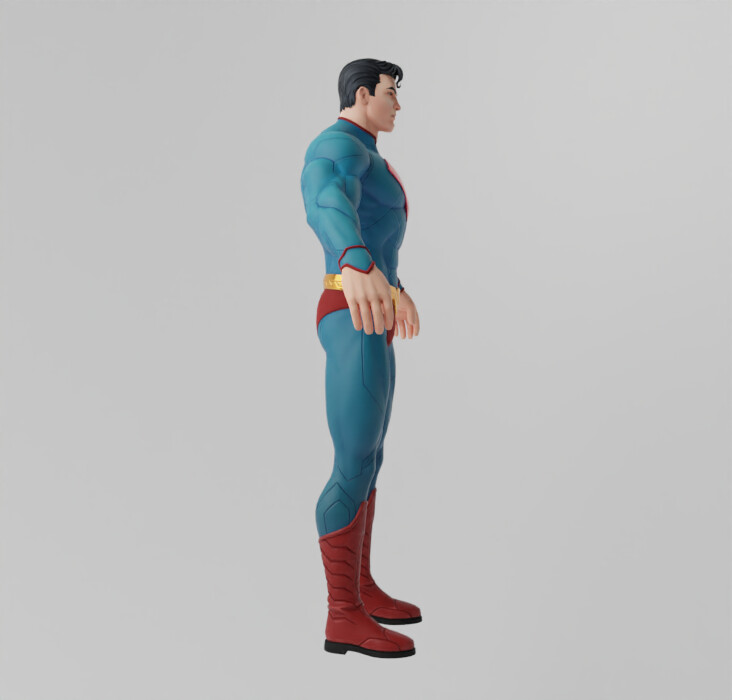ArtStation - Superman Lowpoly Rigged | Resources