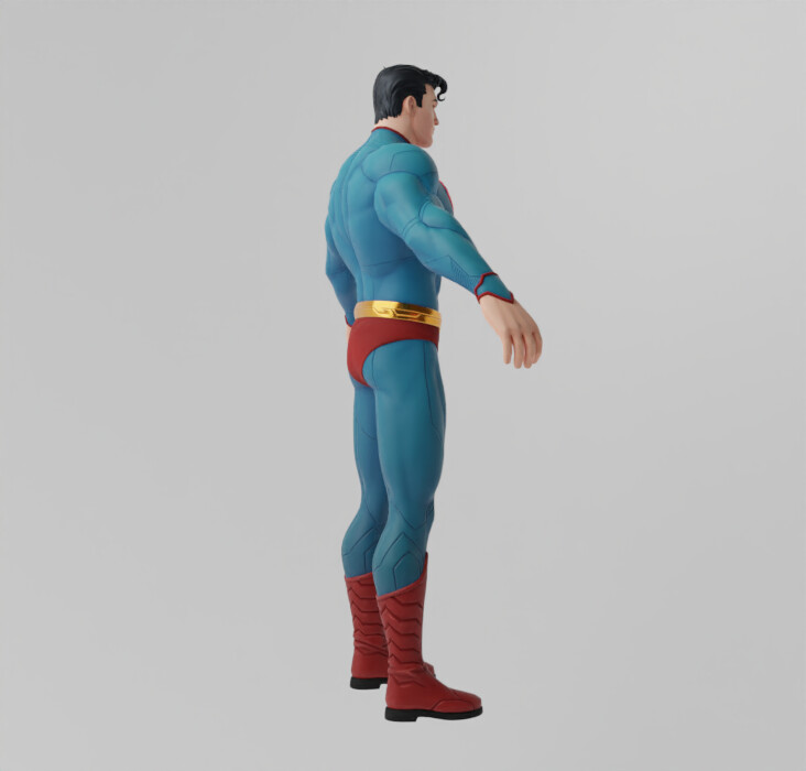 ArtStation - Superman Lowpoly Rigged | Resources