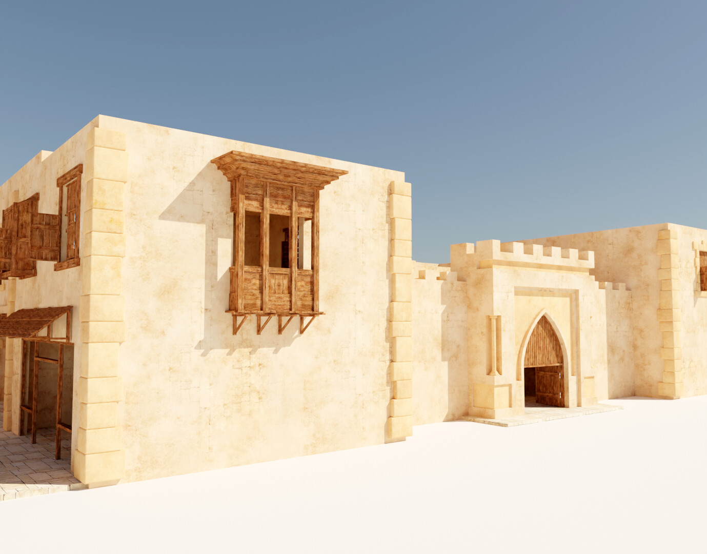 ArtStation - ancient desert building | Resources