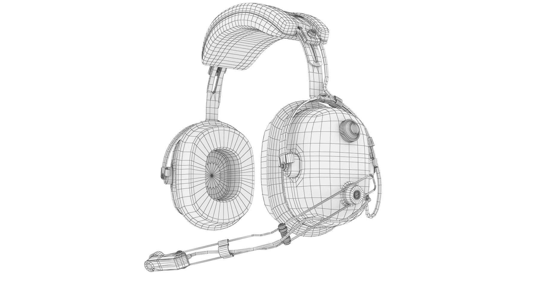 ArtStation - David Clark H10-36 Pilots Headset | Game Assets