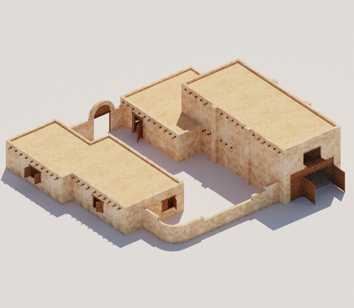 ArtStation - Ancient Desert Houses 3 | Resources
