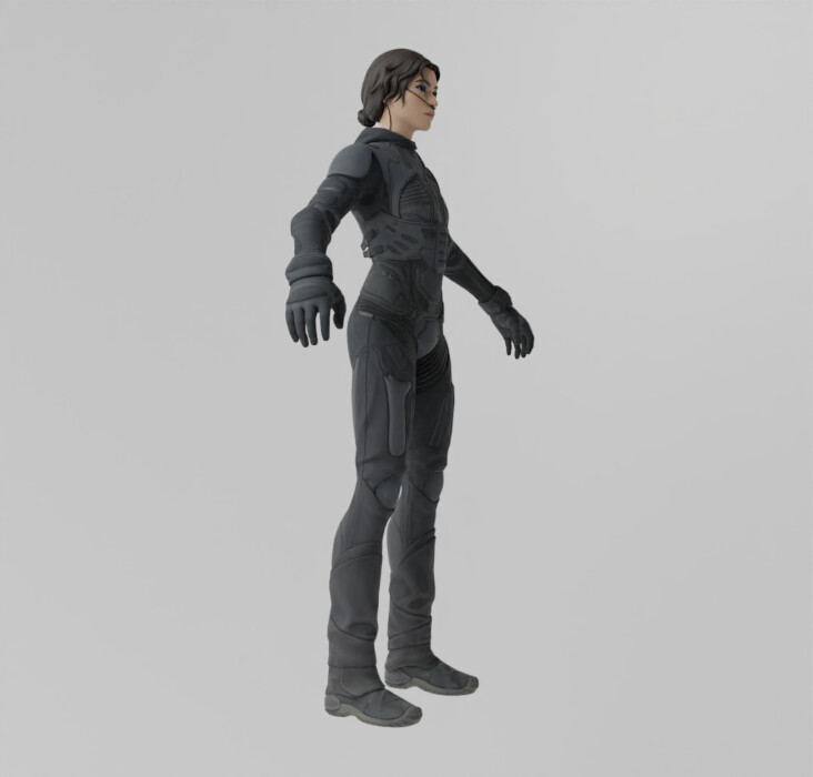 ArtStation - Chani Dune Lowpoly Rigged | Resources