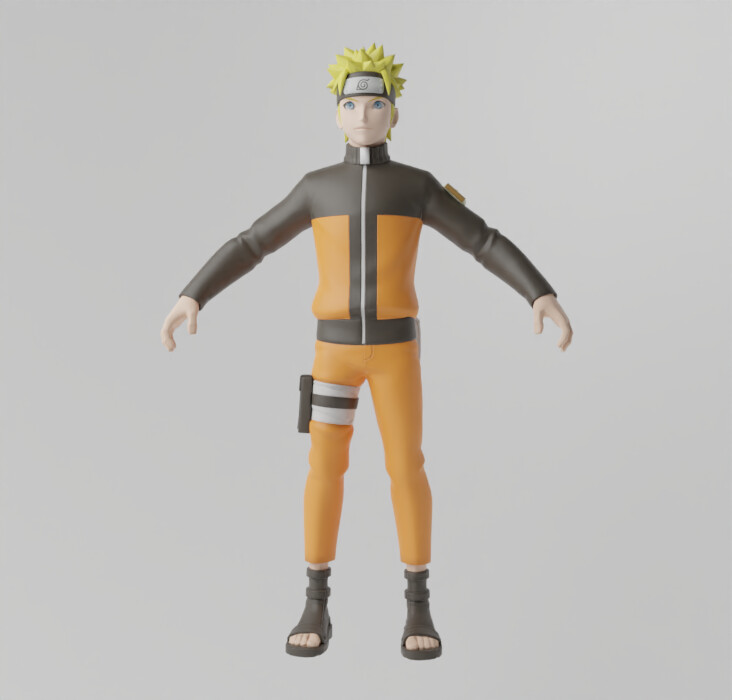 ArtStation - Naruto Uzumaki Lowpoly RIgged | Resources