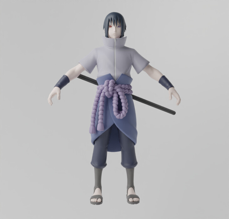 ArtStation - Sasuke Uchiha Lowpoly Rigged | Resources