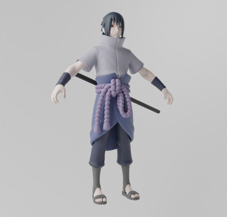 ArtStation - Sasuke Uchiha Lowpoly Rigged | Resources