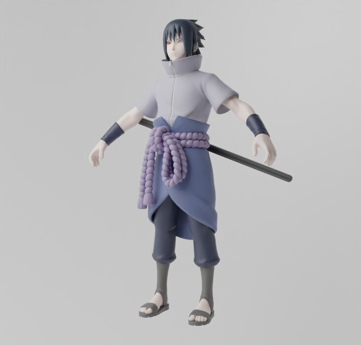 ArtStation - Sasuke Uchiha Lowpoly Rigged | Resources