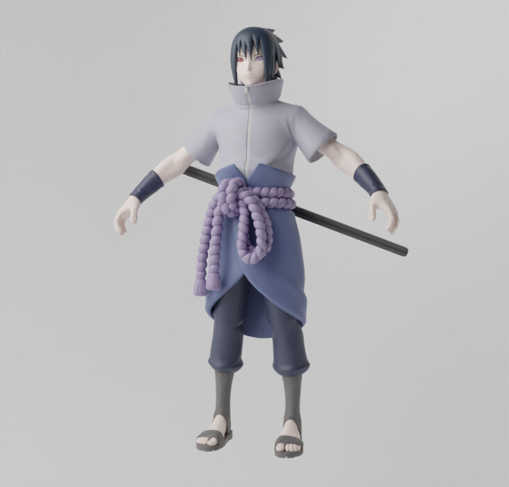 ArtStation - Sasuke Uchiha Lowpoly Rigged | Resources