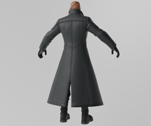ArtStation - Nick Fury Lowpoly Rigged | Resources