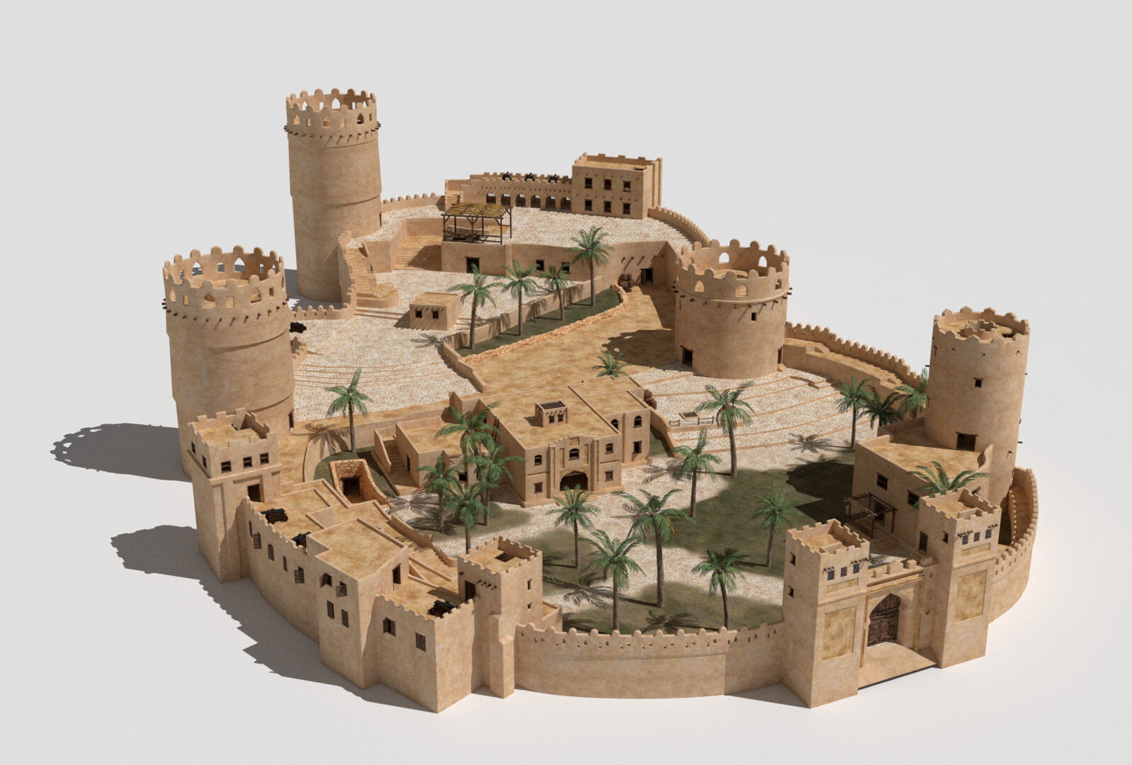 ArtStation - ancient desert fort | Resources