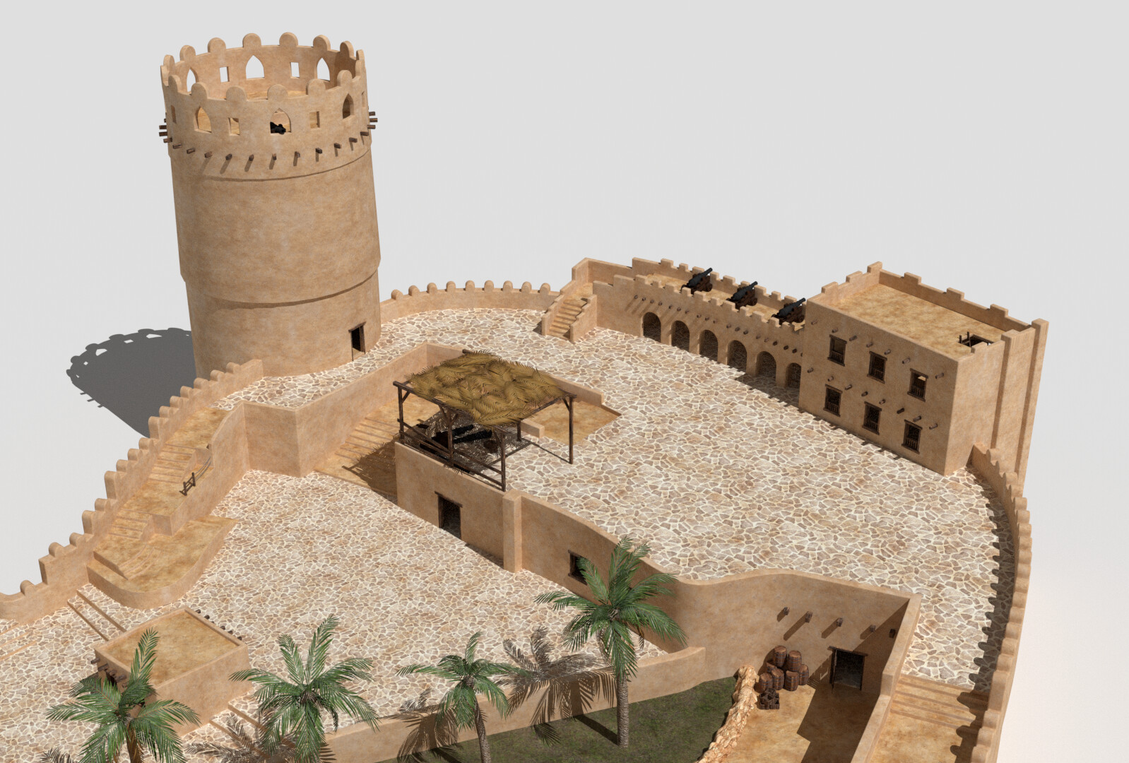 ArtStation - ancient desert fort | Resources