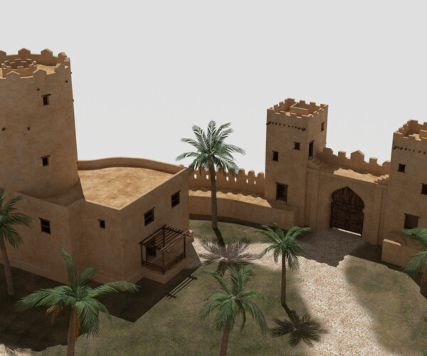 ArtStation - ancient desert fort | Resources