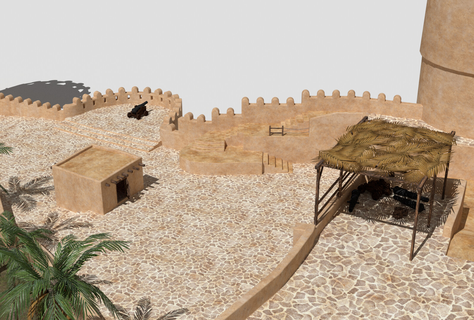 ArtStation - ancient desert fort | Resources