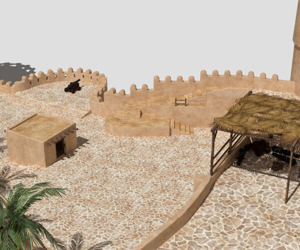 ArtStation - ancient desert fort | Resources