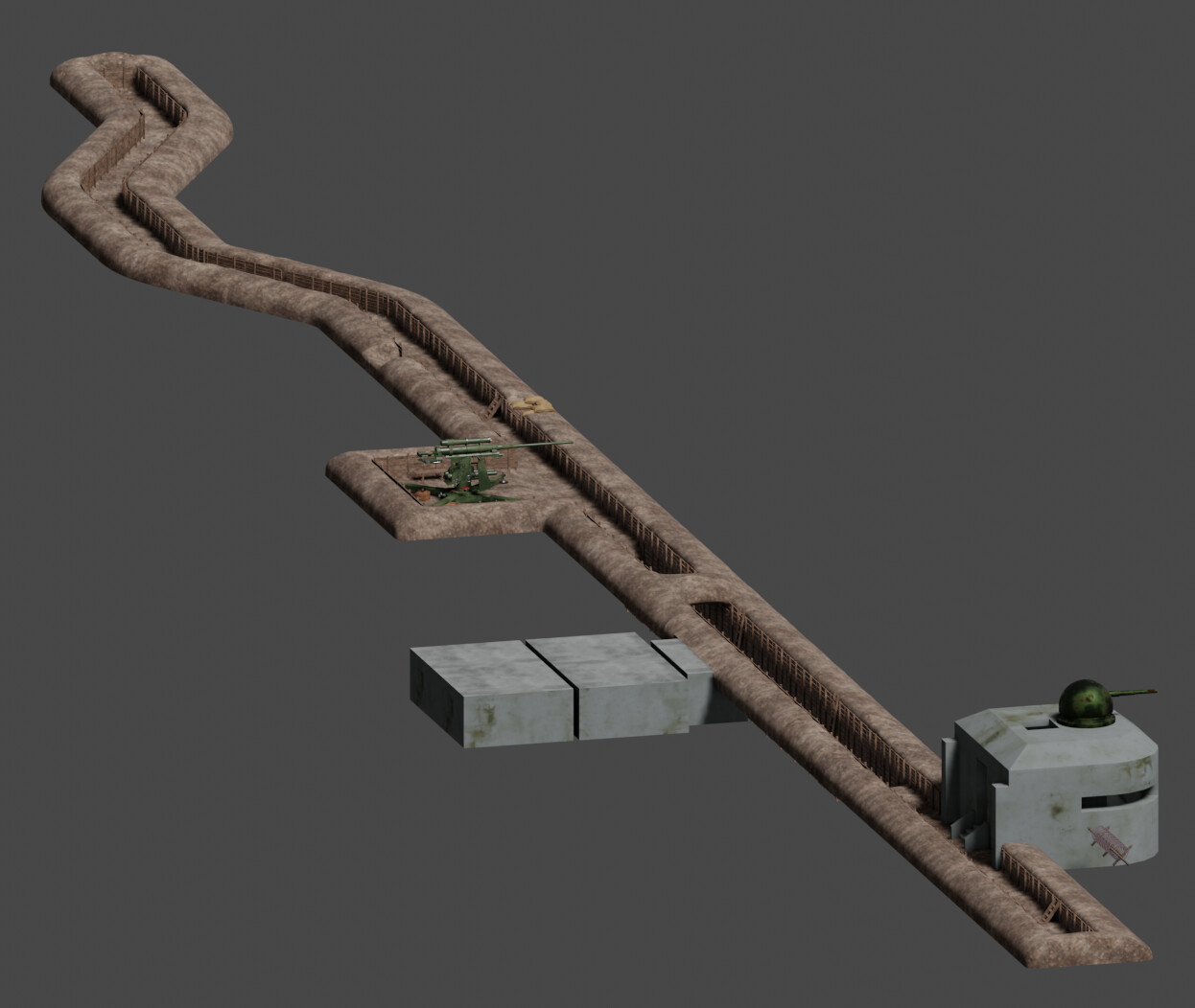 ArtStation - ww2 trench pack | Game Assets