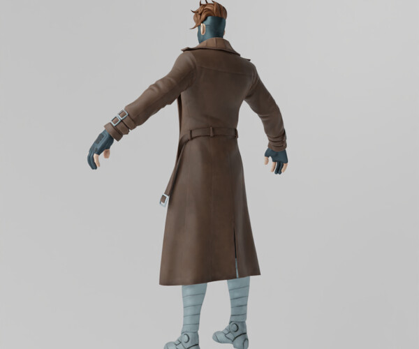 ArtStation - Gambit X-Men Lowpoly Rigged | Resources