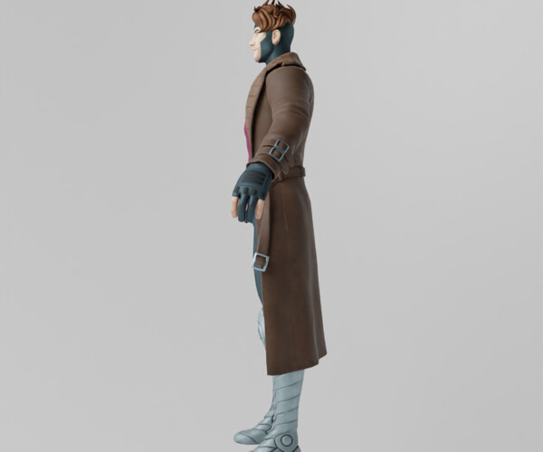 ArtStation - Gambit X-Men Lowpoly Rigged | Resources