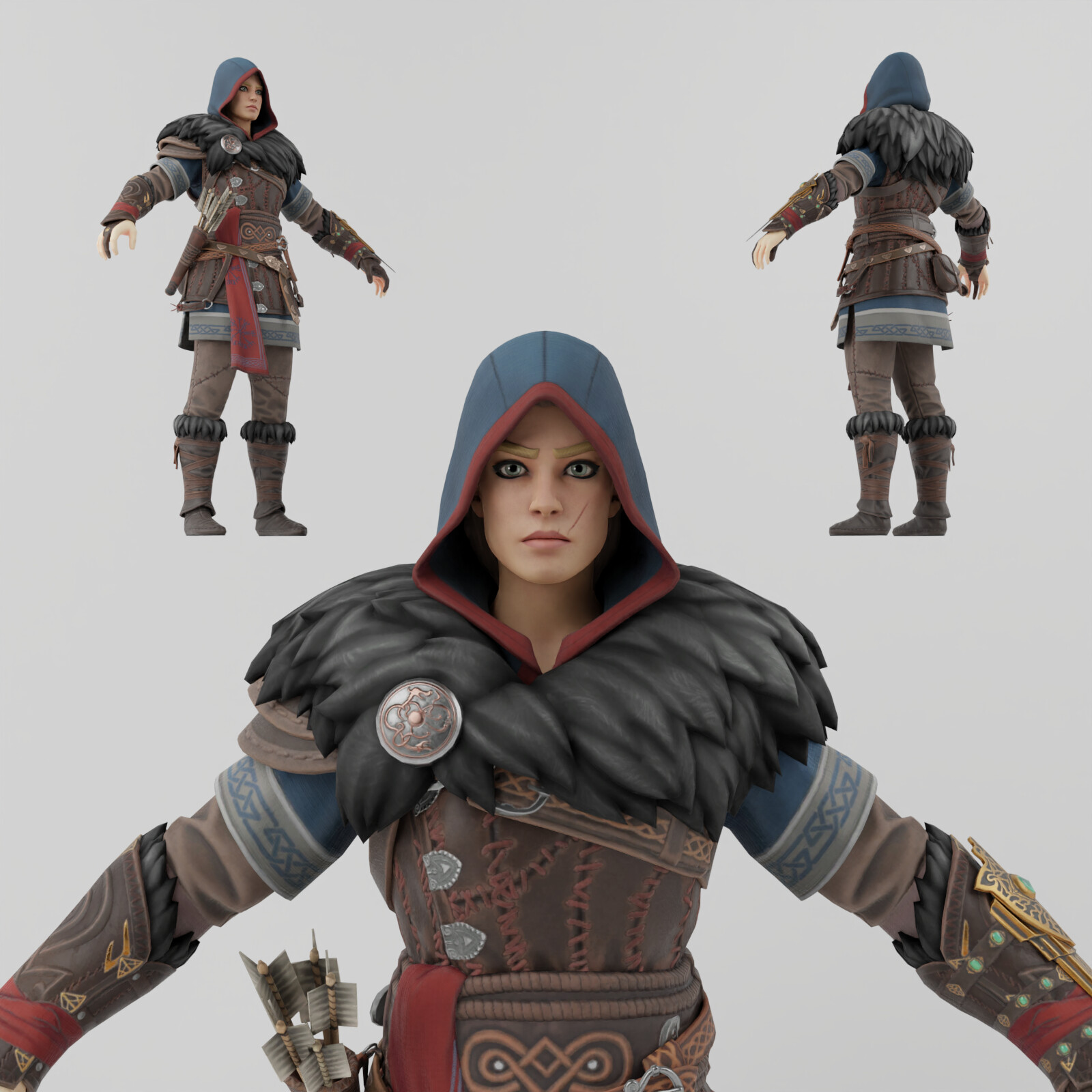 ArtStation - Eivor Assassins Creed Lowpoly Rigged | Resources