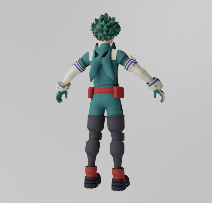 ArtStation - Izuku "My Hero Academia" Lowpoly Rigged | Resources