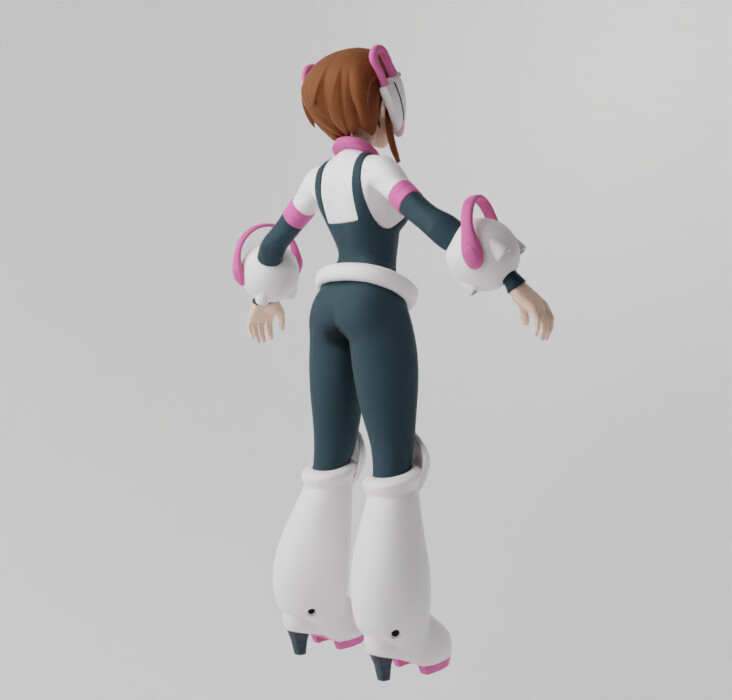 ArtStation - Ochako "My Hero Academia" Lowpoly Rgged | Resources