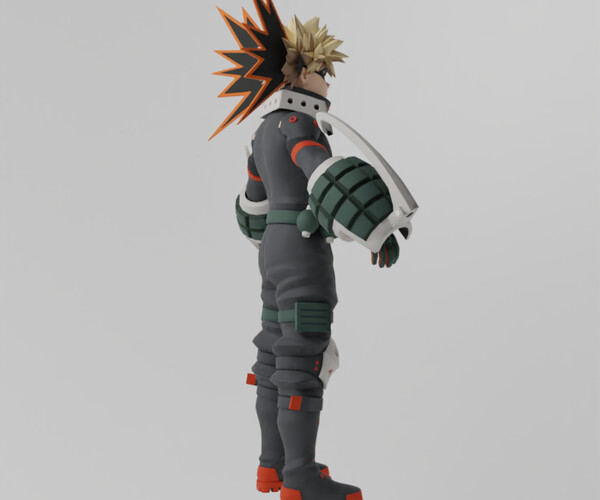 ArtStation - Katsuki "My Hero Academia" Lowpoly Rigged | Resources