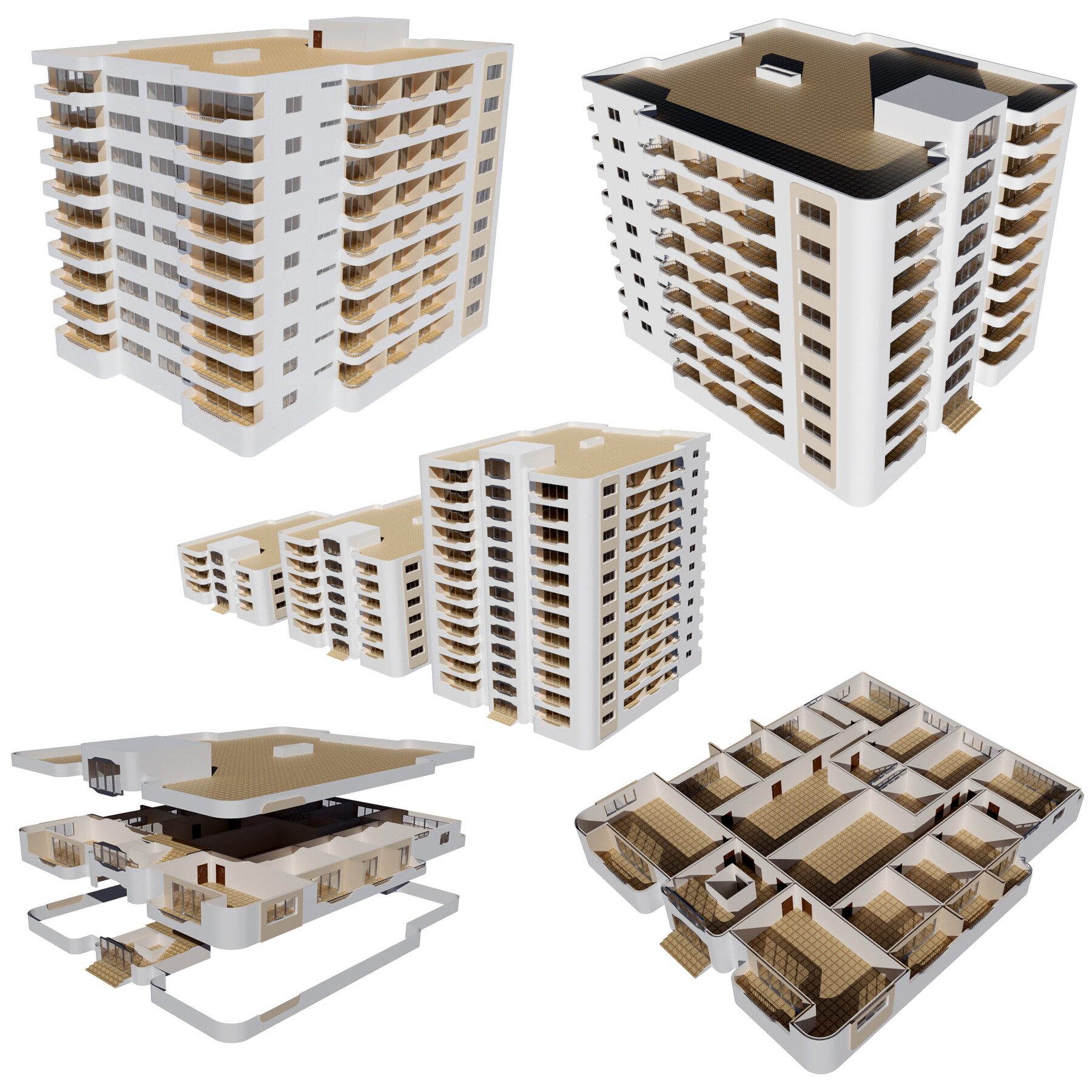 ArtStation - residential buildings | Resources