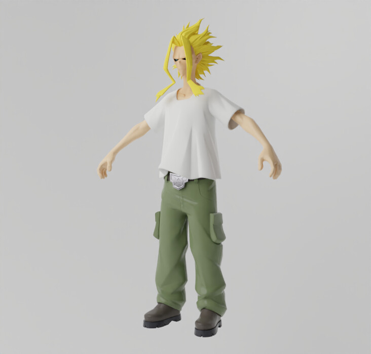 ArtStation - All Might "My Hero Academia" Lowpoly Rigged | Resources
