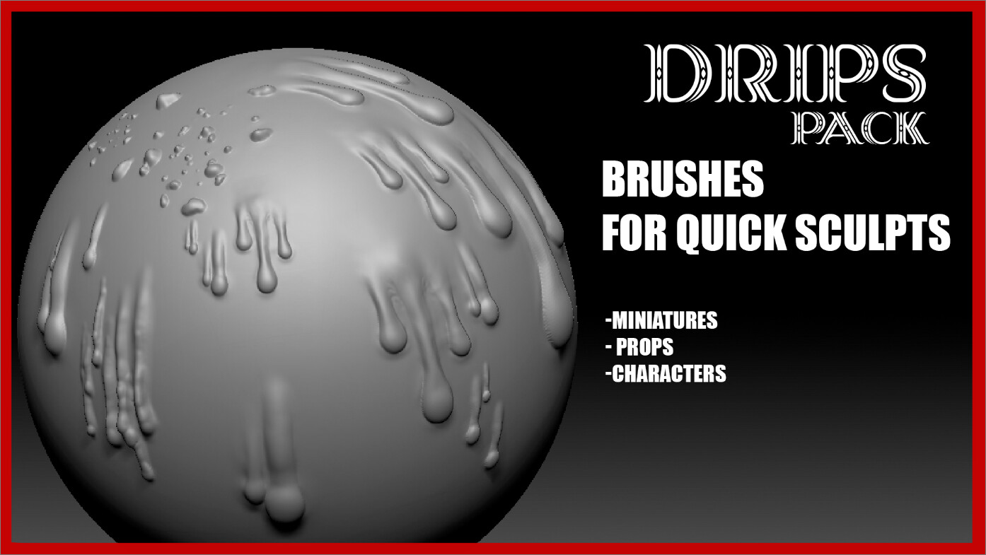 ArtStation - Drip slime / Candle Brush | Brushes