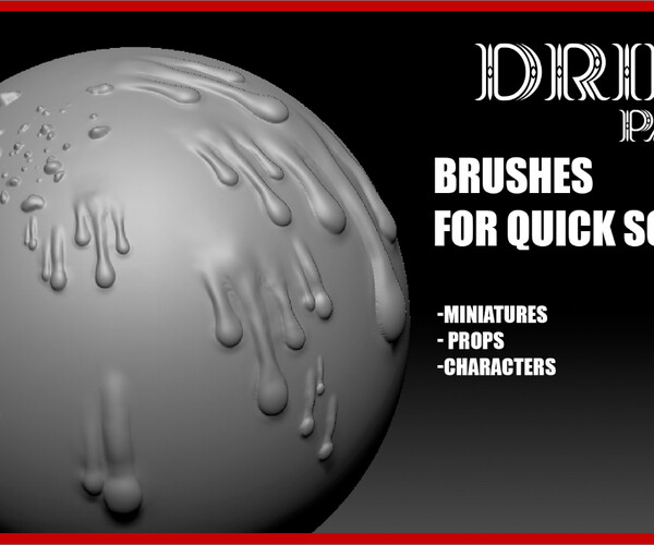 ArtStation - Drip slime / Candle Brush | Brushes