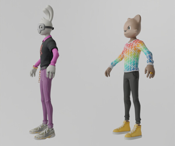 ArtStation - Guggimon N Janky Lowpoly Rigged | Resources