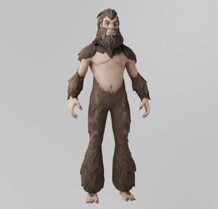 ArtStation - Big Foot Lowpoly RIgged | Resources