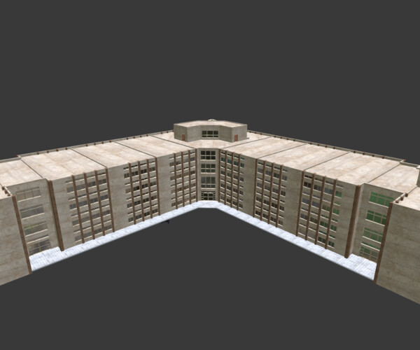 ArtStation - school building with interior rooms and Furnitures | Resources